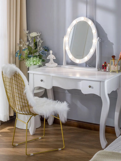 Starry 8 Hollywood Vanity Mirror | Round Adjustable | Elevate Your ...